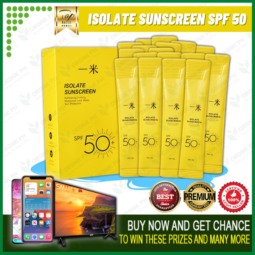 ORGNKPH ISOLATE SUNSCREEN SPF 50+ Moisturizing Sunscreen Sunblock with ...