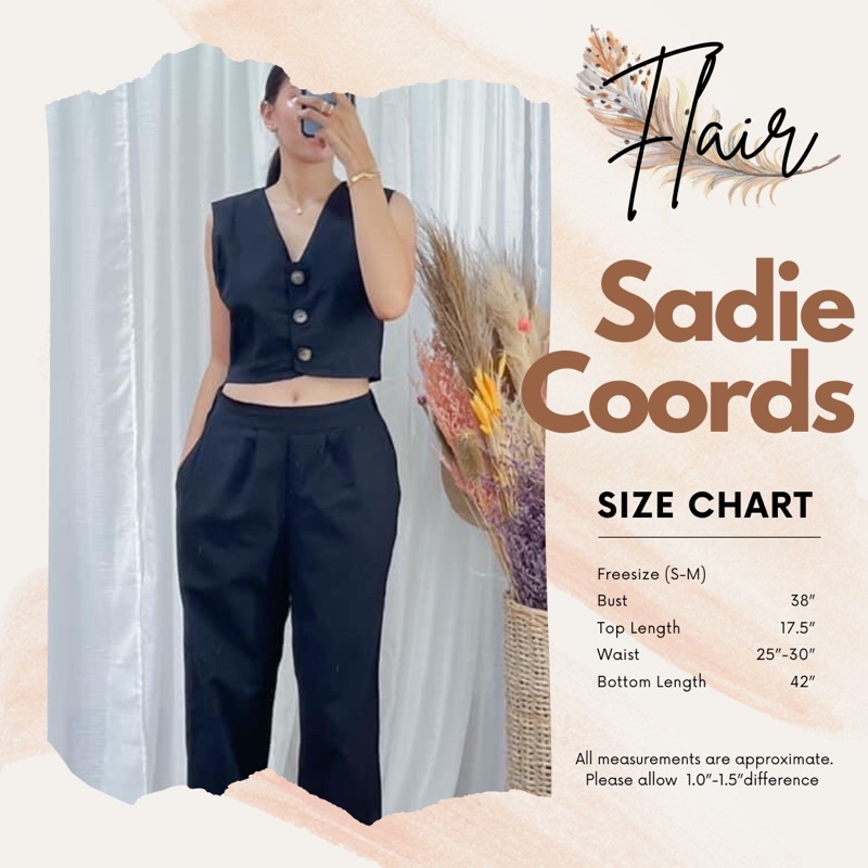 Sadie Coords — Vest Terno Coordinates | Flair Clothing | Shopee Philippines