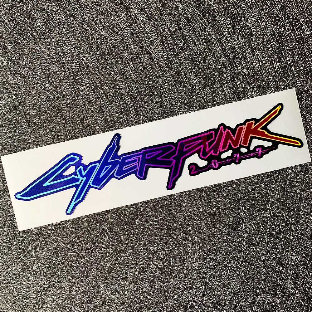 Cyberpunk 2077 Modification Reflective Stickers Decals Decor Car ...