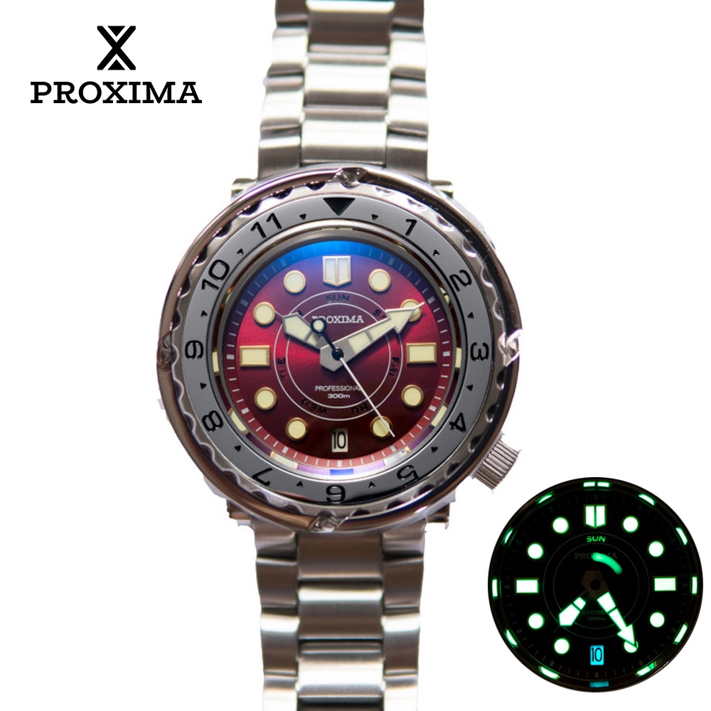 Proxima V3 Tuna Can Automatic Mechanical Watches Monoblock Diver Watch ...