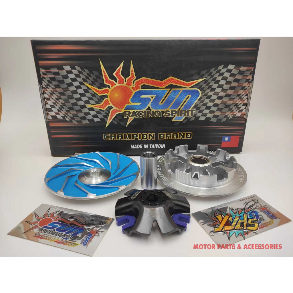 SUN RACING SPIRIT PULLEY SET NMAX WITH DRIVE FACE AND BUSHING 13.5 ...