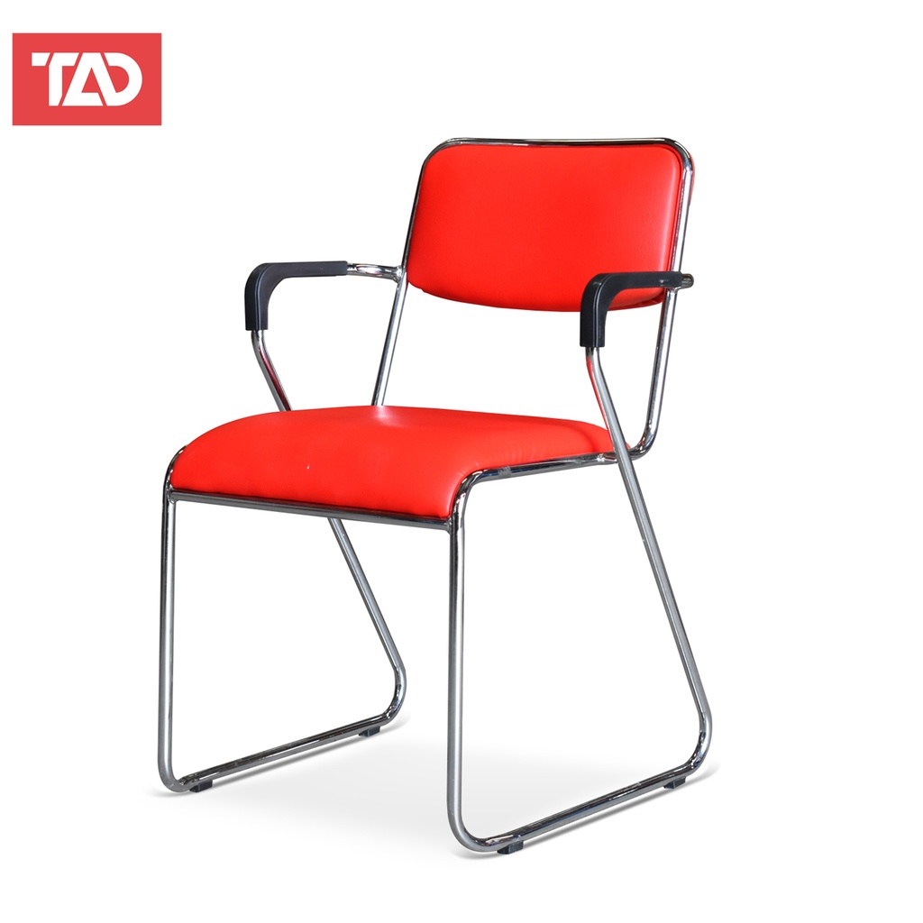 TAD VC 116# RED VISITOR CHAIR, OFFICE CHAIR, CONFERRENCE CHAIR, SIDE ...
