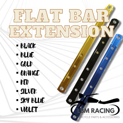 LBM RACING MOTORCYCLE FLAT BAR EXTENSION (THICK) | Shopee Philippines