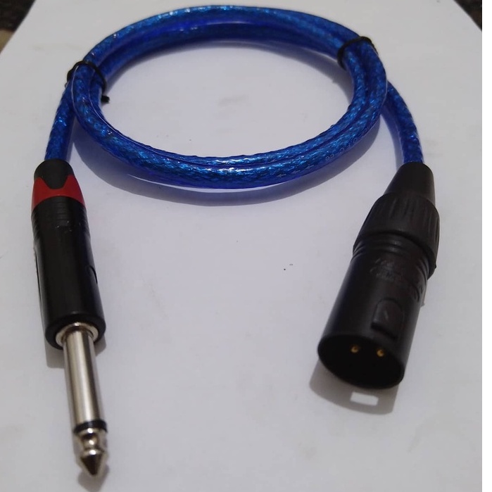 XLR male to PL-55 mono 1meter cord premium quality | Shopee Philippines