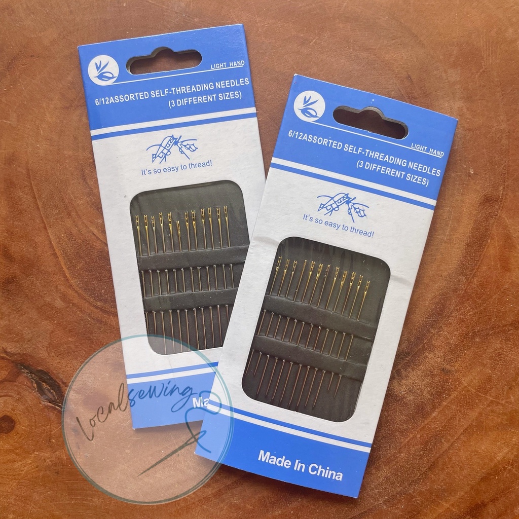 12pcs Hand Sewing Needles 3 Size Hand Needles Side Hole Sewing