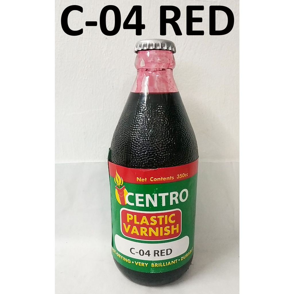 CENTRO PLASTIC VARNISH C-04 RED BOTE 350cc ...