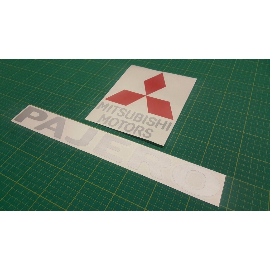 2Pcs Mitsubishi Motors Shogun Pajero decals stickers graphics wheel ...