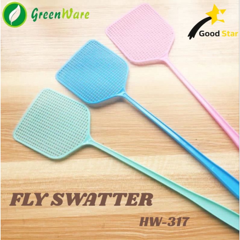 Greenware Plastic Long Handle Fly Swatter Pest Bug Mosquito Insect ...