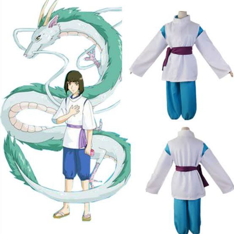 Haku costume cosplay spirited away (MAKER) | Shopee Philippines