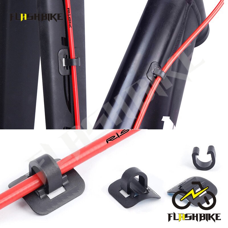 6Pcs Stick-on Cable Guide Bicycle Shift Brake Housing Line Buckle Tube ...