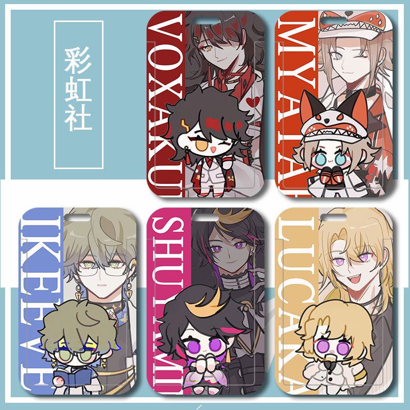Anime Cartoon Luxiem En Vox/ Shu/ Luca/ Myste Student School ID Work ID ...