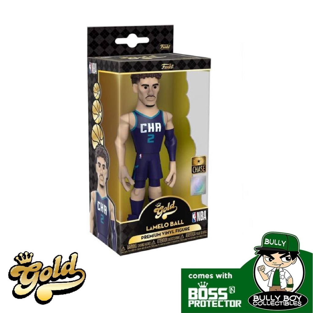 Funko Vinyl Gold - NBA: Hornets - Lamelo Ball 5-Inch (CHASE) With Boss ...