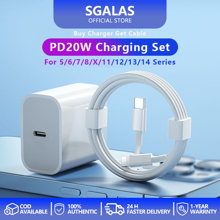 20W PD Fast Charger Type C Fast Charger Quick Charger wirh PD Cable ...