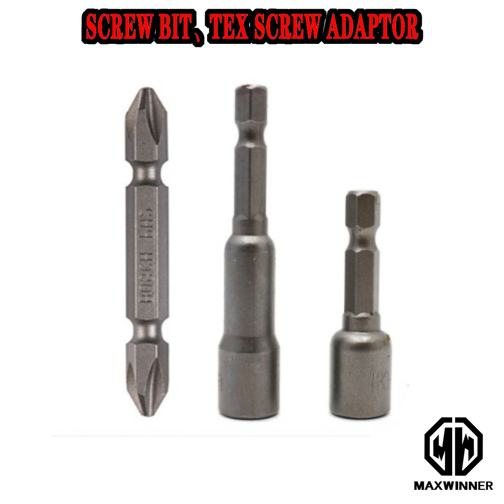 SCREW BIT、TEX SCREW ADAPTOR、MAGNETIC NUT SOCKET（PER PCES） | Shopee ...