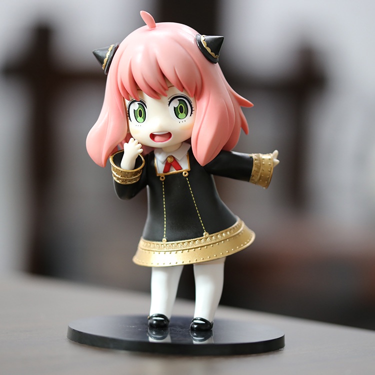 PVC Spy X Family Anya Loid Yor Forger Chibi Anya Anime Figure with Base ...