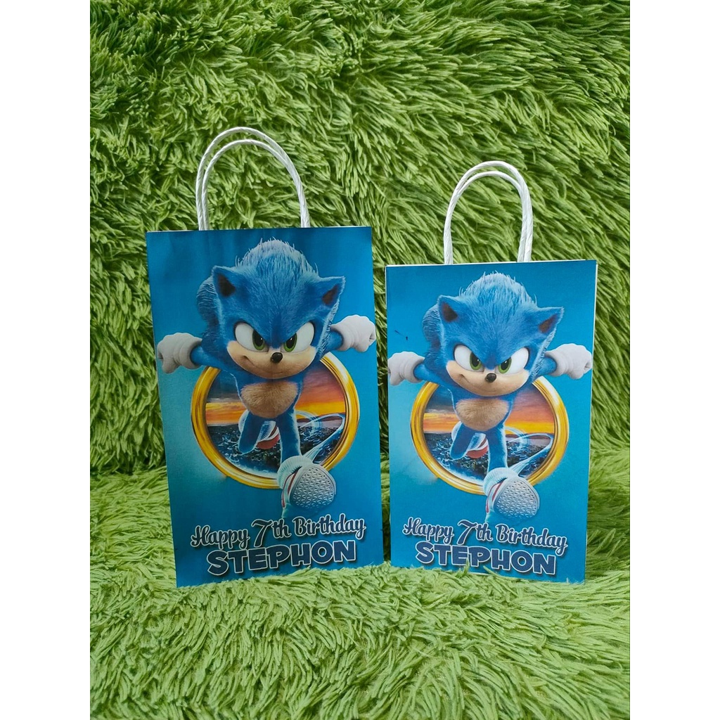 DC Sonic theme customized paperbag 10pcs | Shopee Philippines