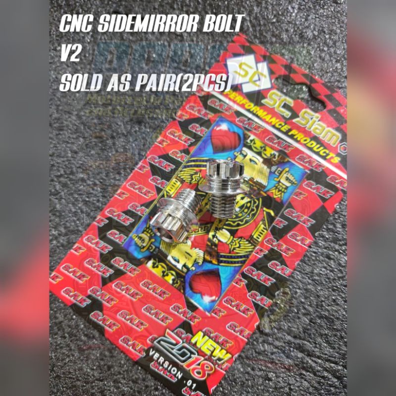 SC SIAM CNC SIDEMIRROR BOLT V2 SOLD AS PAIR | Shopee Philippines