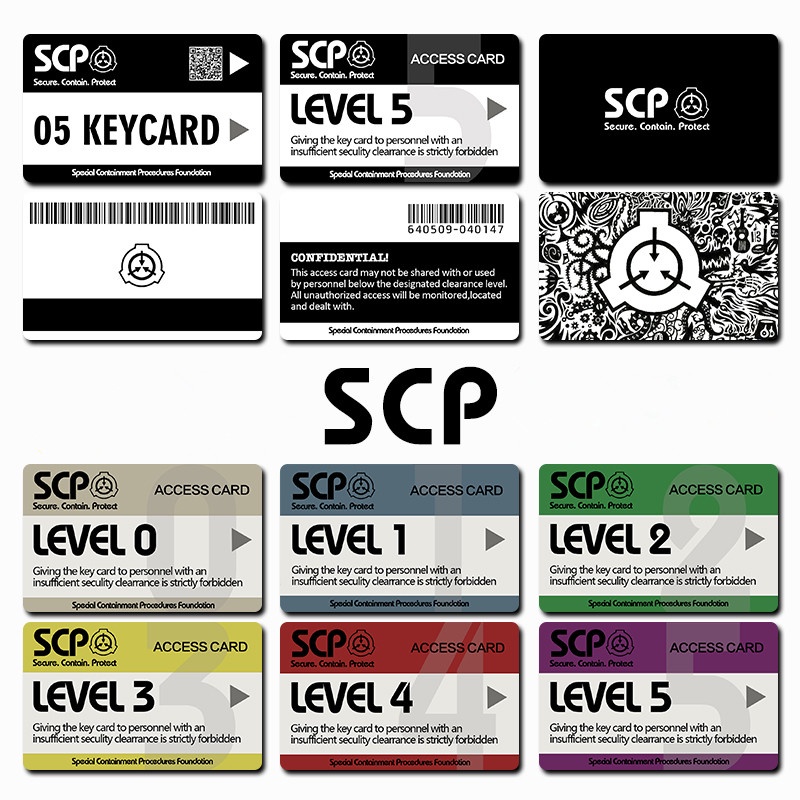 Card Stickers SCP Special Containment Procedures Foundation Logo ...