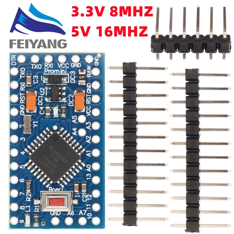 Pro Mini 328 Mini 3.3V / 8M 5V / 16M ATMEG ATMEG P-AU 3.3V / 8MHz 5V / 16MHZ for Arduino ...