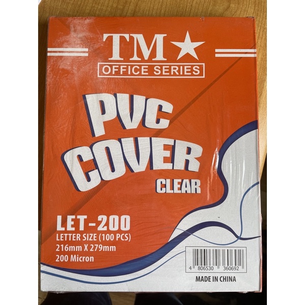 TM PVC COVER 100 sheets per pack, Letter size | Shopee Philippines