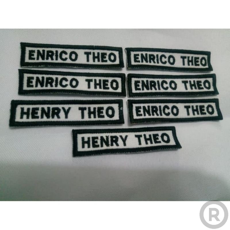 Attributes Embroidered nameplates/name tags/badges/Bed uniforms ...