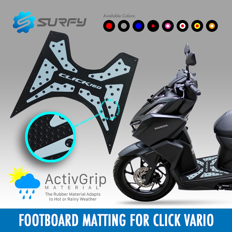 Honda Click 160/ Vario 160 Matting Footboard ActivGrip All New From ...