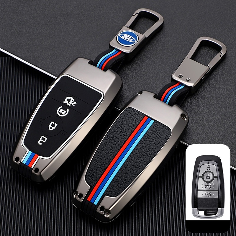 Ford Everest Ranger Raptor Explorer 4 Button Zinc Alloy Key Case ...