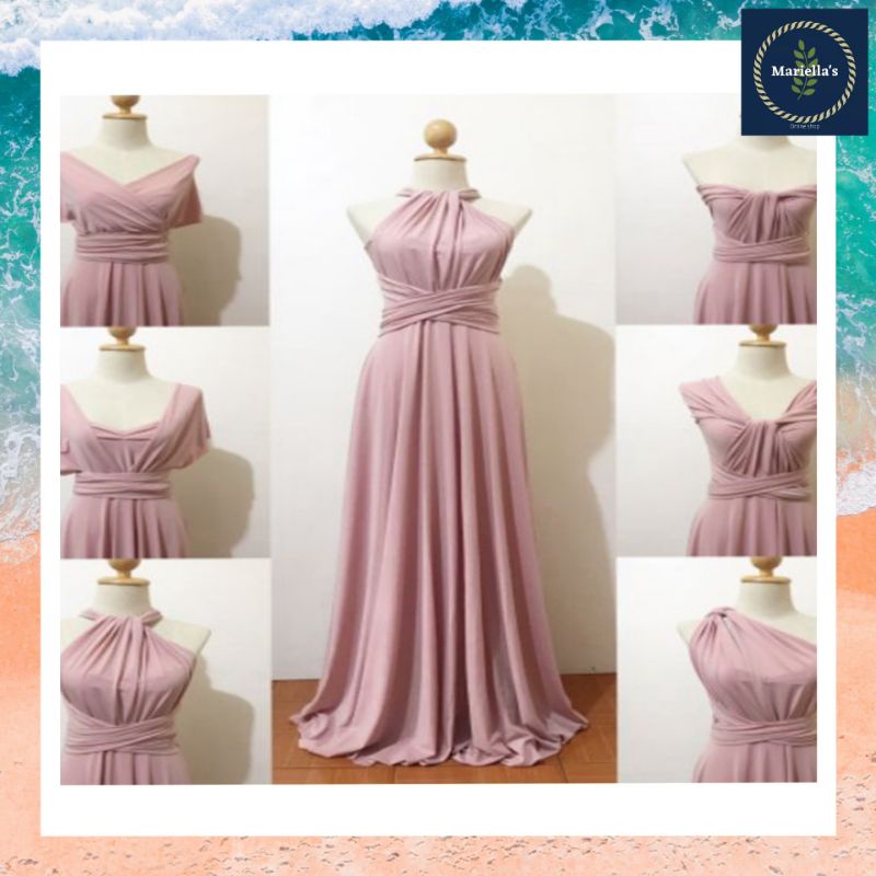 PLUS SIZE INFINITY DRESS WITH TUBE FLOOR LENGTH/ CAN FIT TO 34-42 WAIST ...