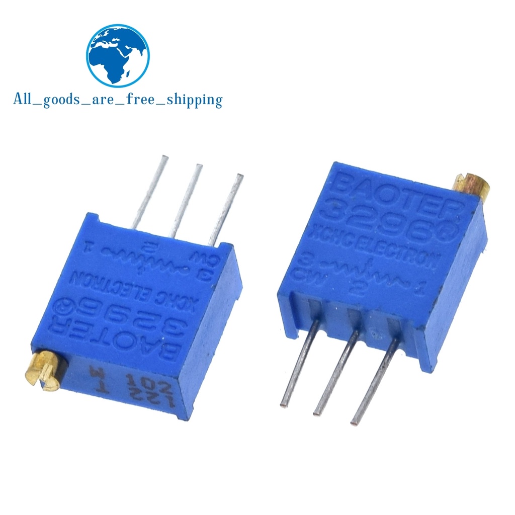 10pcs 3296W 50 100 200 500 1K 2K 5K 10K 20K 50K 100K 200K 500K 1M ohm ...