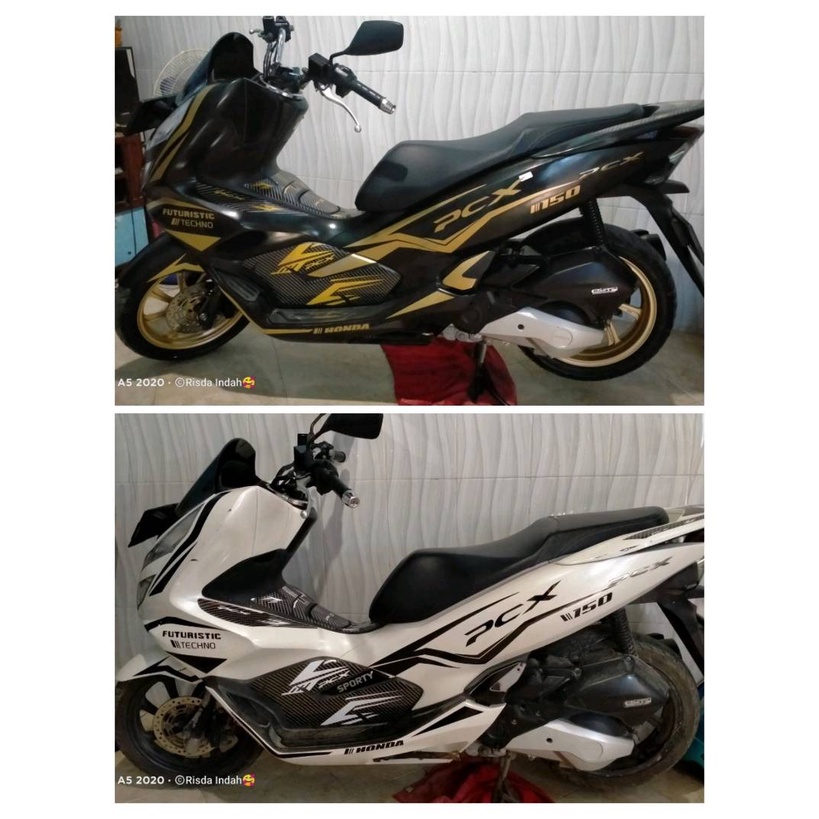 Striping sticker cutting PCX 150 2018-2020 thecno, Hybrid,exceed All ...