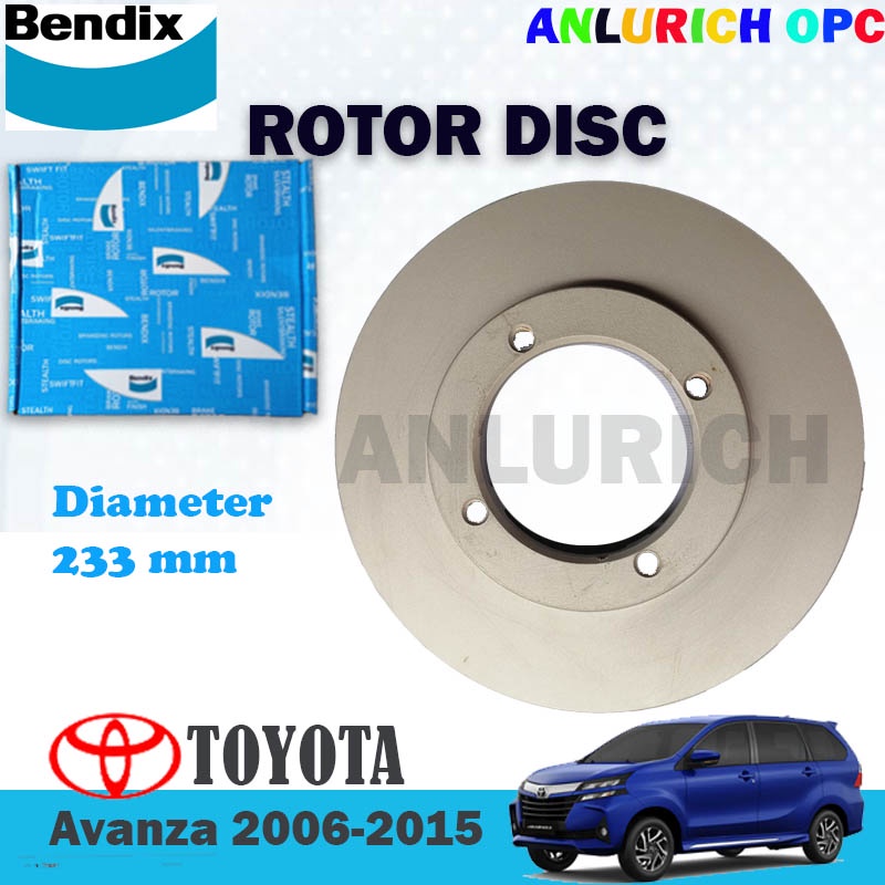 BENDIX Rotor Disc FRONT Toyota Avanza 2006-2015 BR9429 | Shopee Philippines