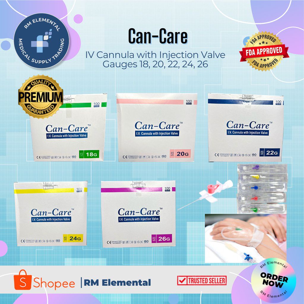 [ BOX ] I.V. Cannula / Catheter INDOPLAS, BIOFLON, CANCARE SOLD PER BOX ...
