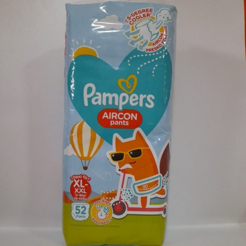 pampers aircon pants XL-XXL52 pcs | Shopee Philippines