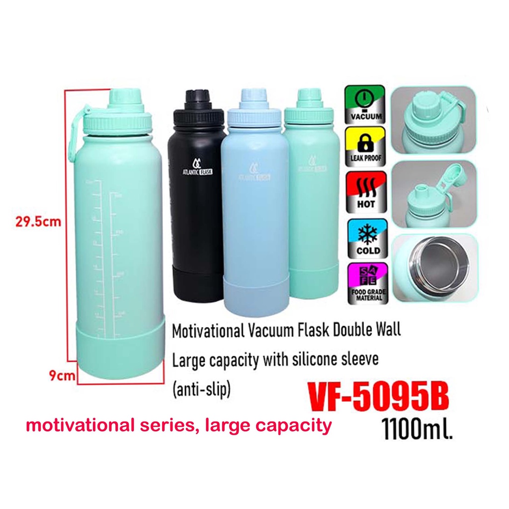 Atlantic Flask Big Capacity Vacuum Insulated Flask with Motivational ...