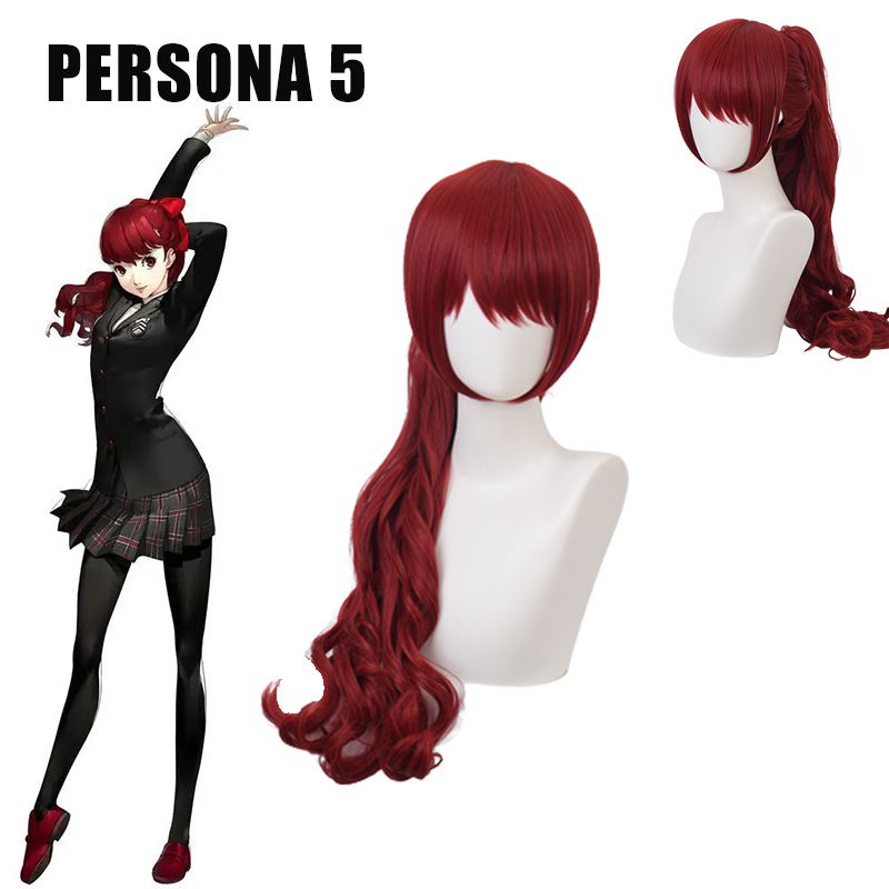Persona 5 Kasumi Yoshizawa Cosplay Wig Long Hair Halloween Props Role ...