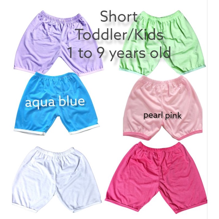 1 PC short toddler kids 1 to 9 years old | Shopee Philippines