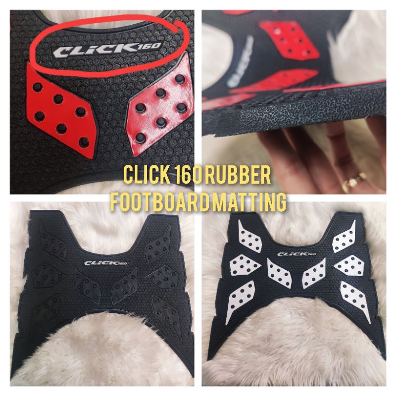 Honda Click 160 footboard matting heavy duty rubber thick material ...