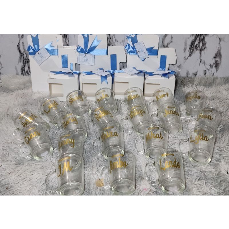 Personalized Clear Mug with White window box/21 pcs | Shopee Philippines