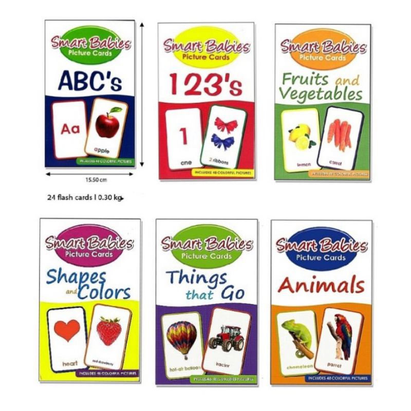 SMART BABIES PICTURE CARDS/ FLASHCARDS ( For babies and toddlers ...