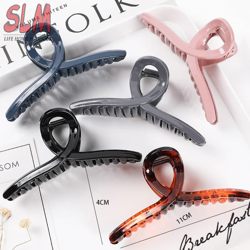 SLM Korean Hair Clamp Clips Hair For Women Girls Cross Hair Clips ...