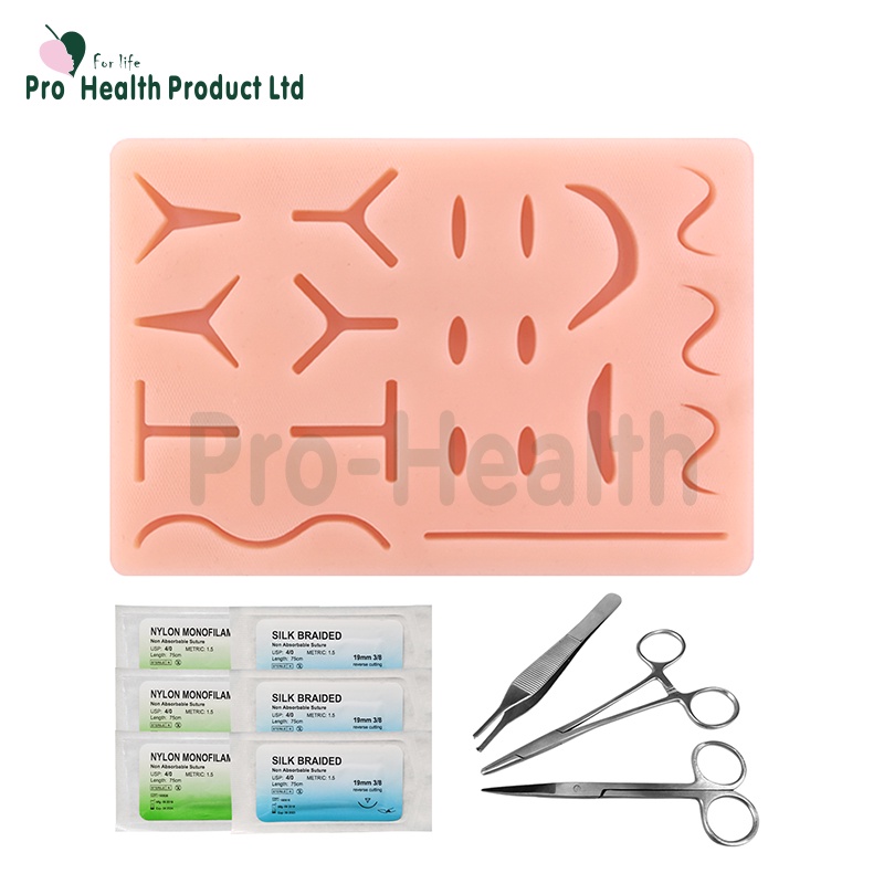 Upgrade Suture Kit with 19 Pre-Cut Wounds for Medical Students, Suture ...
