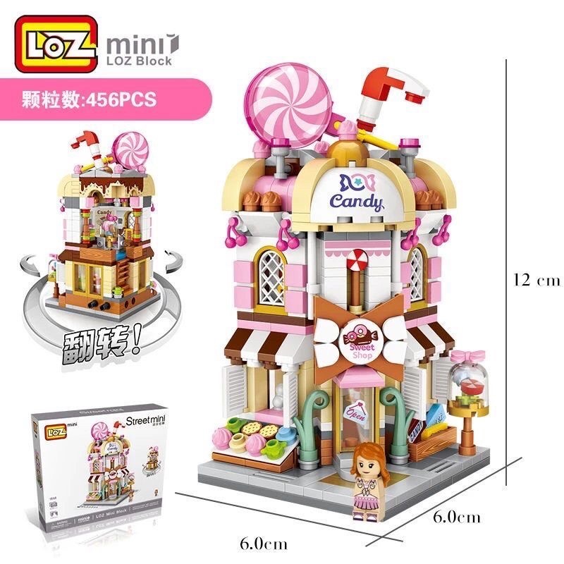 Loz Street Mini ( CANDY SHOP ) 1644 Cute CANDY SHOP SERIES Building ...