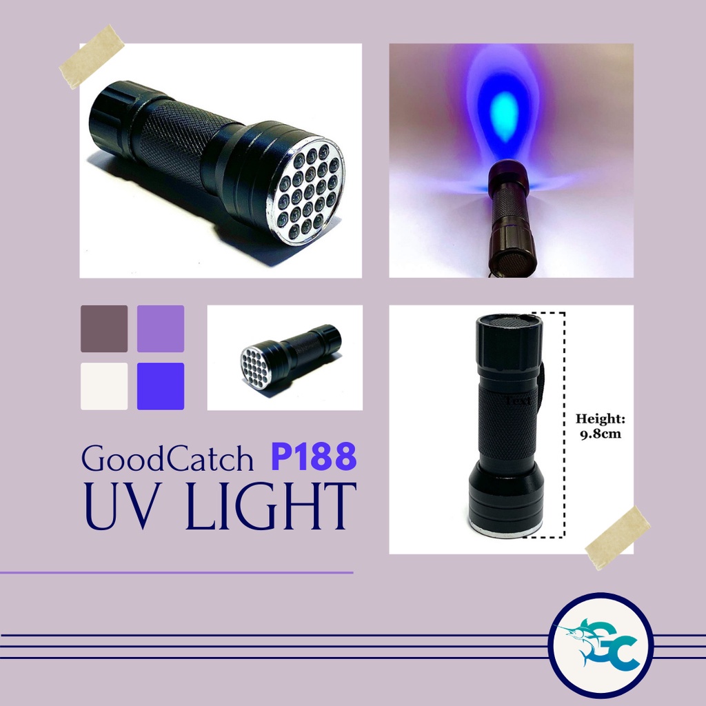 UV LED Flashlight GoodCatch | Shopee Philippines