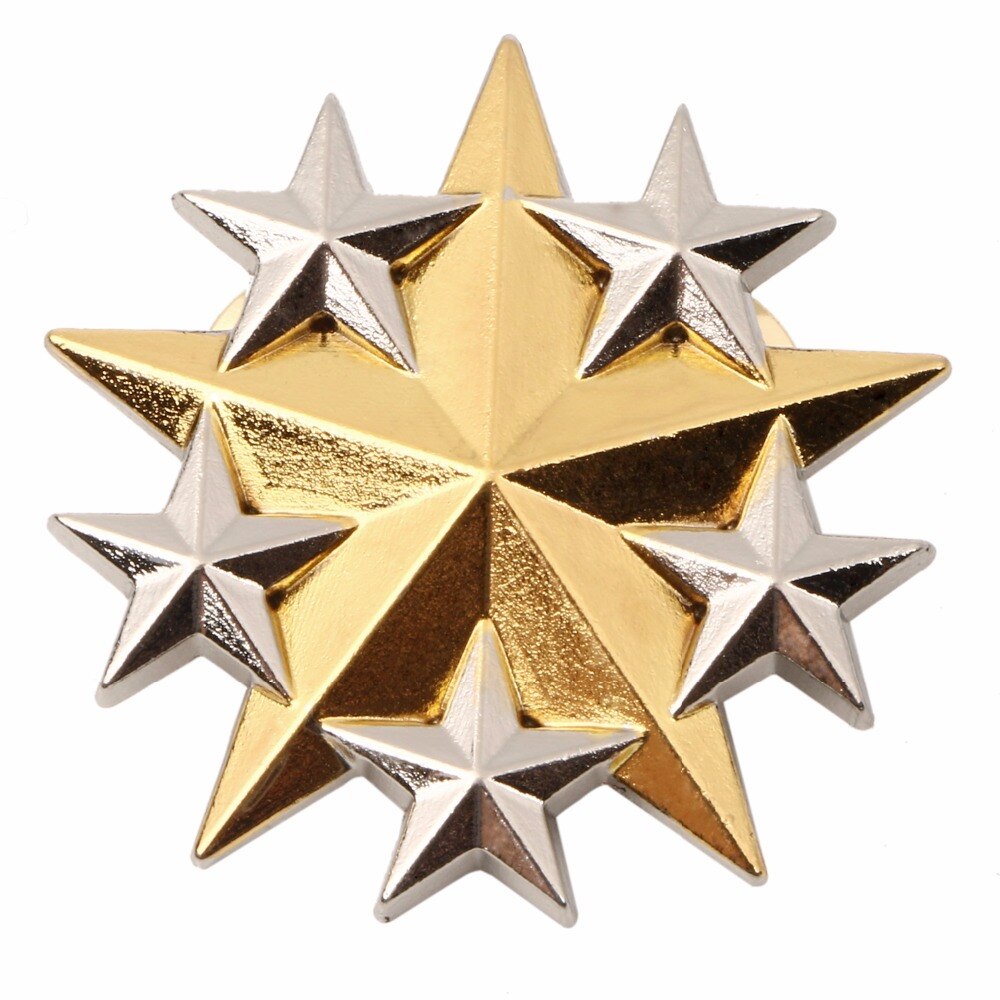 US UNITED STATES ARMY SIX STAR GENERAL RANK METAL HAT BADGE Military ...