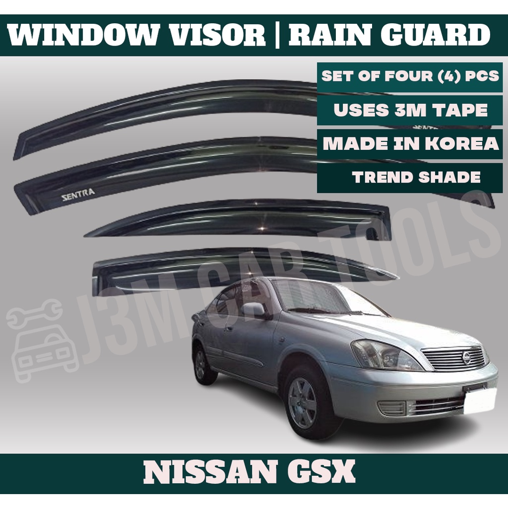 Nissan Sentra GSX Rain Guard Door Visor | Shopee Philippines