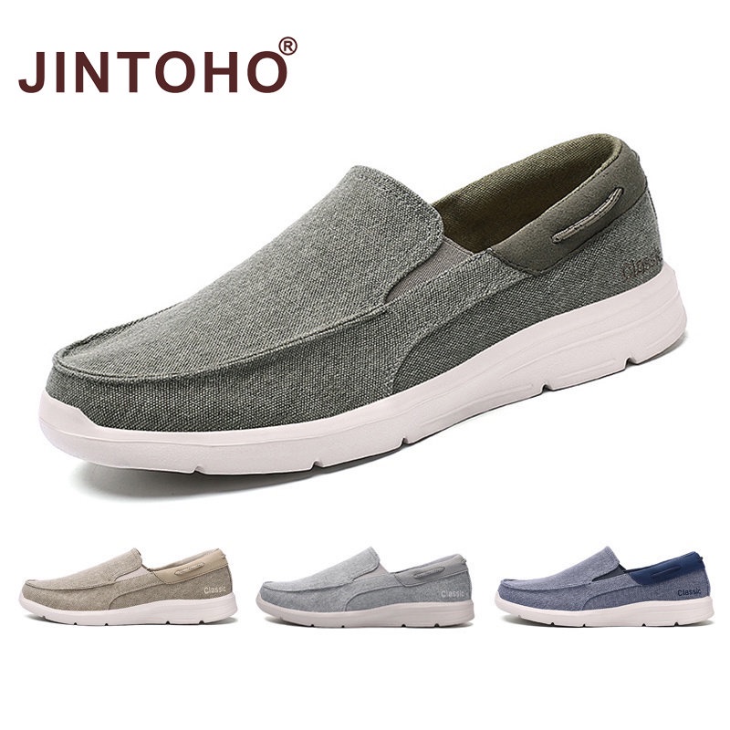 【JINTOHO】Ready Stock Korean Casual Canvas Shoes Men Size 39-47 Light ...