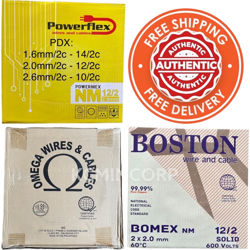 PDX Powerflex/Omega/Boston 14/2c 12/2c 10/2c - Duplex Solid Wire ...
