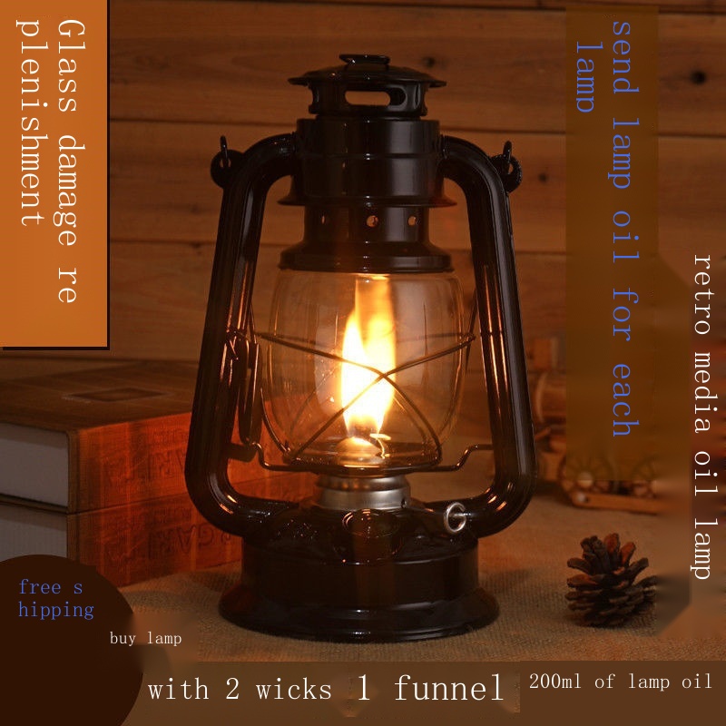 Camping lamps Retro oil lamp old-fashioned horse portable kerosene ...