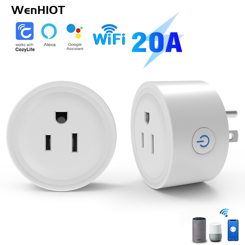 20A WiFi Smart Socket US Plug socket Smart Plug Cozy Life APP Alexa ...