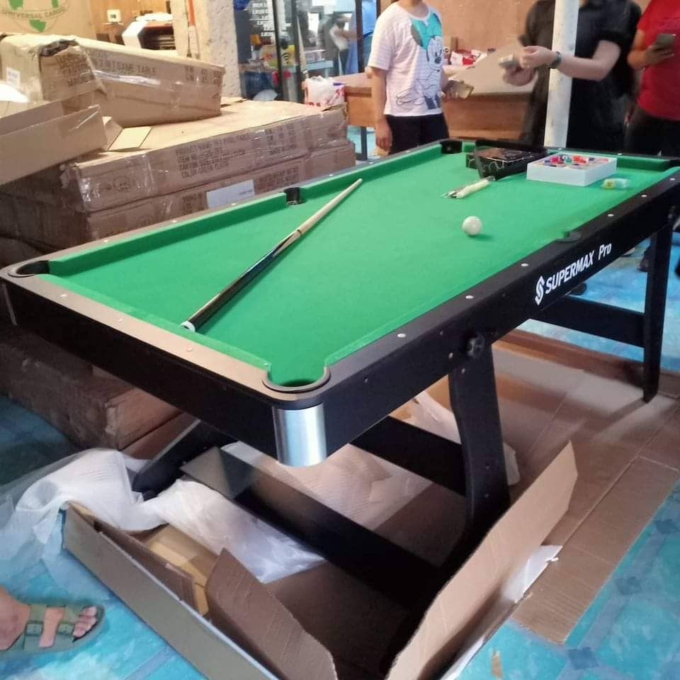 3x6 ft. super max black billiard table with complete set of accessories ...